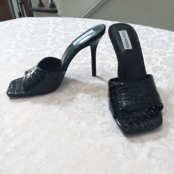 Steve Madden | Shoes | Steve Madden Croc Slideon Heels | Poshmark